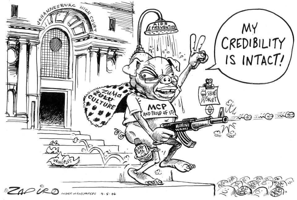 This South African cartoonist draws on 20 years of Zuma 'WTF' scandals ...